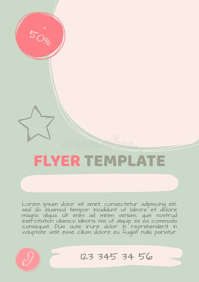 Editable Flyer, Leaflet, Poster, Magazine, Banner Template. Vector ...