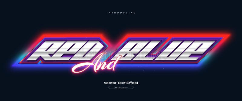 Red Editable Neon Word Stock Illustrations – 216 Red Editable Neon Word ...