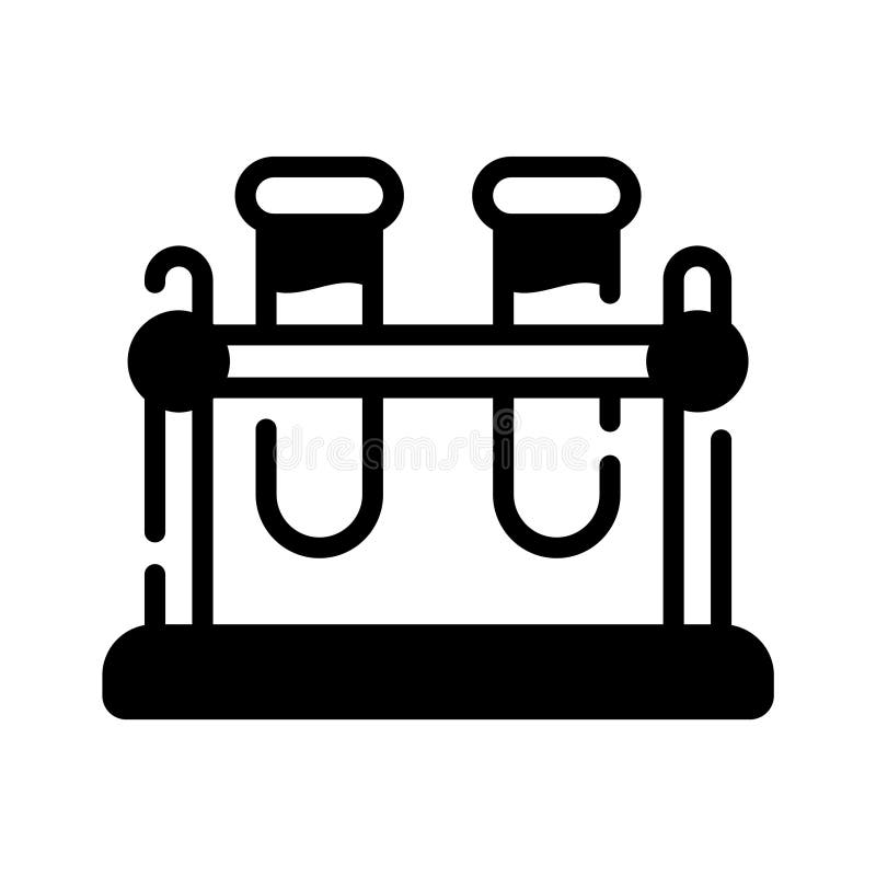 An Editable Glyph Style Icon of Lab Stand Stock Vector - Illustration ...