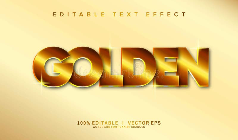 Editable Gold Vector Text Effect Stock Illustrations – 3,769 Editable Gold Vector Text Effect ...