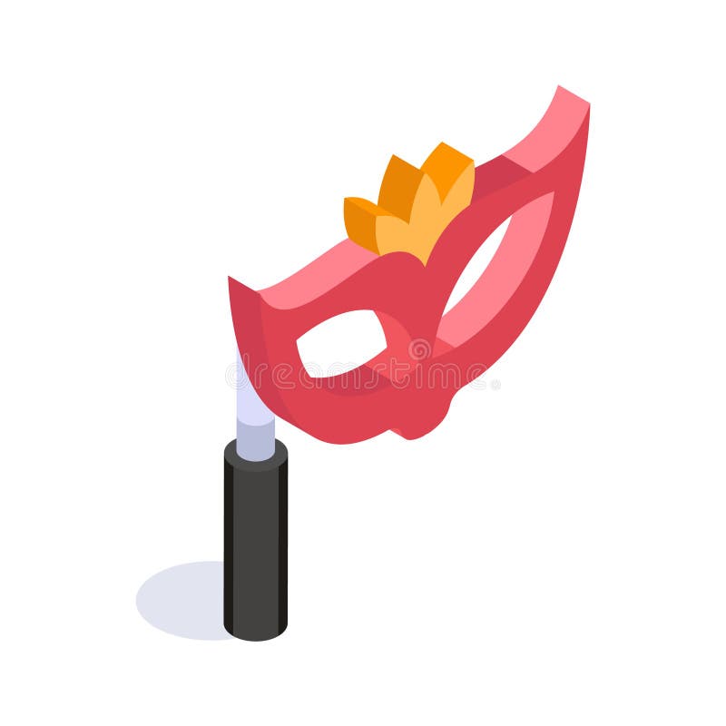 An Editable Icon of Party Mask in Trendy Style, a Beautiful Party Prop ...
