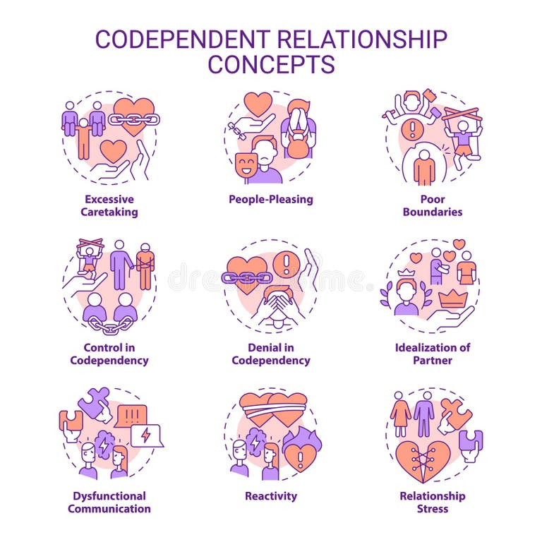 Codependent Relationship Stock Illustrations – 187 Codependent ...