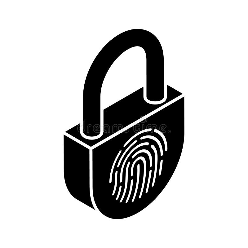 Editable Isometric Icon of Fingerprint Lock, Smart Authentication Stock ... Editable Isometric Icon of Fingerprint Lock, Smart Authentication Stock ...