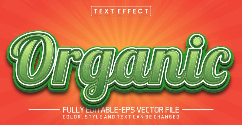 Editable Organic Text Style Effect - Organic Text Style Theme Stock ...
