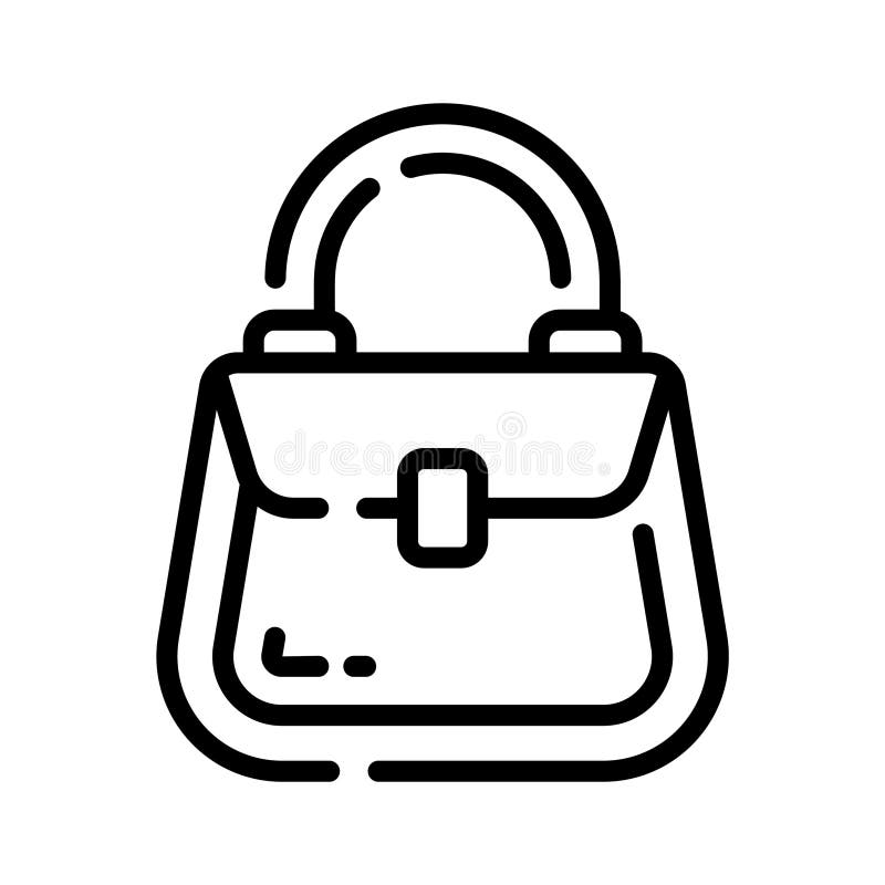 An Editable Outline Icon Showing a Fancy Purse Stock Vector ...