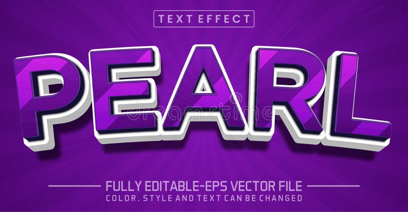 Editable Pearl Text Style Effect - Pearl Text Style Theme Stock Vector - Illustration of text ...
