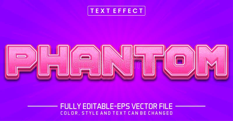 Editable Phantom Text Style Effect - Phantom Text Style Theme Stock ...