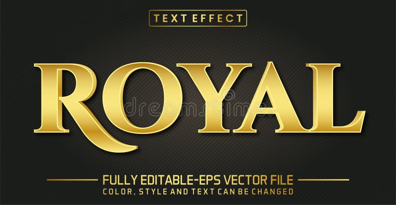 Editable Royal Text Effect - Romeo Text Style Theme Stock Vector ...