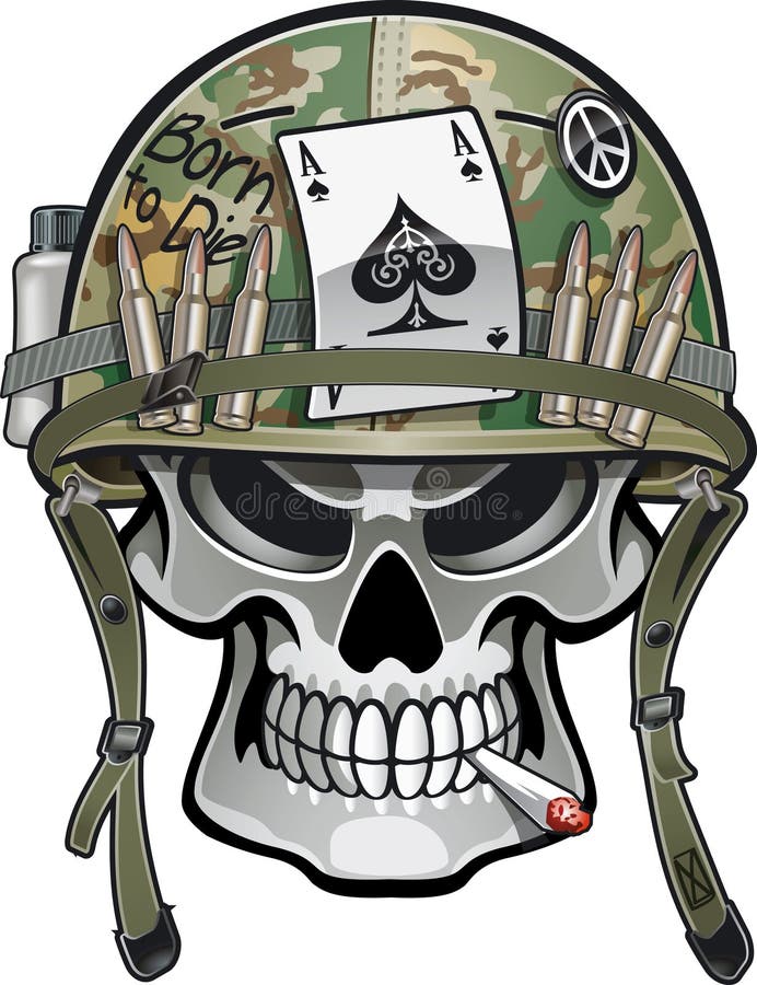 Military skull image stock vector. Illustration of insignia - 163545120