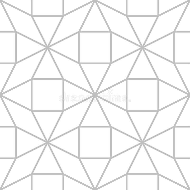 Editable Seamless Geometric Pattern Tile Stock Vector - Illustration of ...