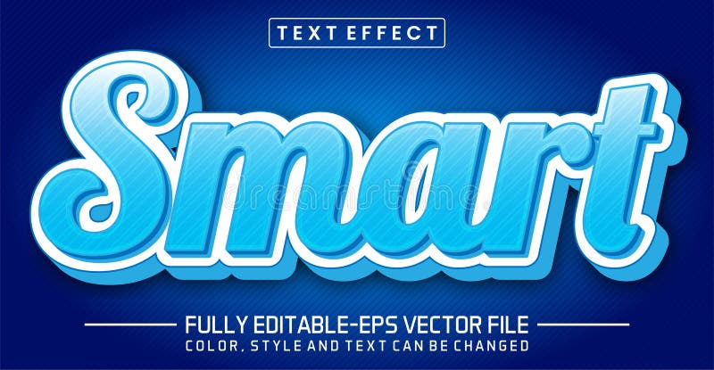 Editable Smart Text Effect - Smart Text Style Theme Stock Vector ...
