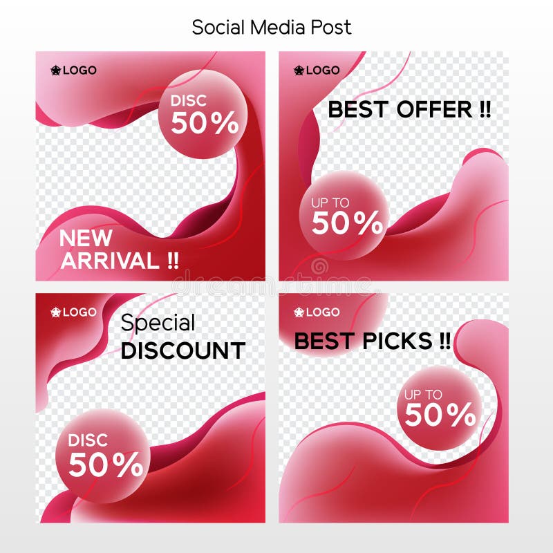 Editable Social Media Post Promotion Design Template Vector Stock ...