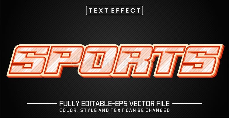Editable Sports Text Style Effect - Text Style Concept Stock Vector ...