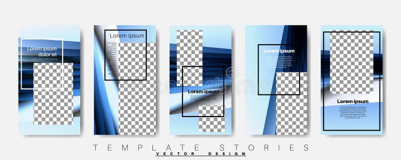 Editable Stories Background Template. Vector Design for Social Media ...