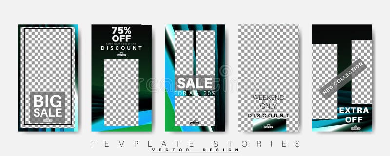 Editable Stories Background Template. Vector Design for Social Media ...