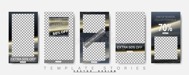 Editable Stories Background Template. Vector Design for Social Media ...