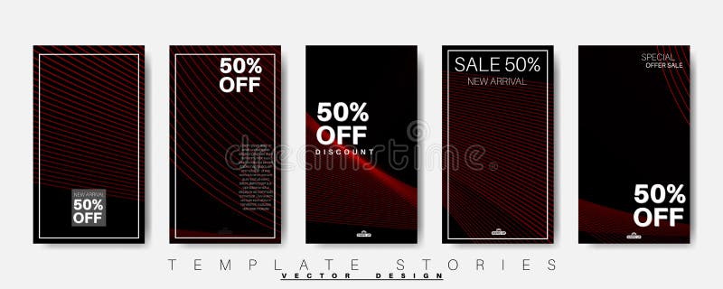 Editable Stories Background Template. Vector Design for Social Media ...