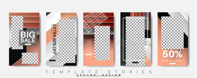 Editable Story Background Template. Vector Modern Design Background for ...