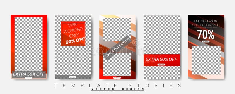 Editable Story Background Template. Vector Background for Modern ...