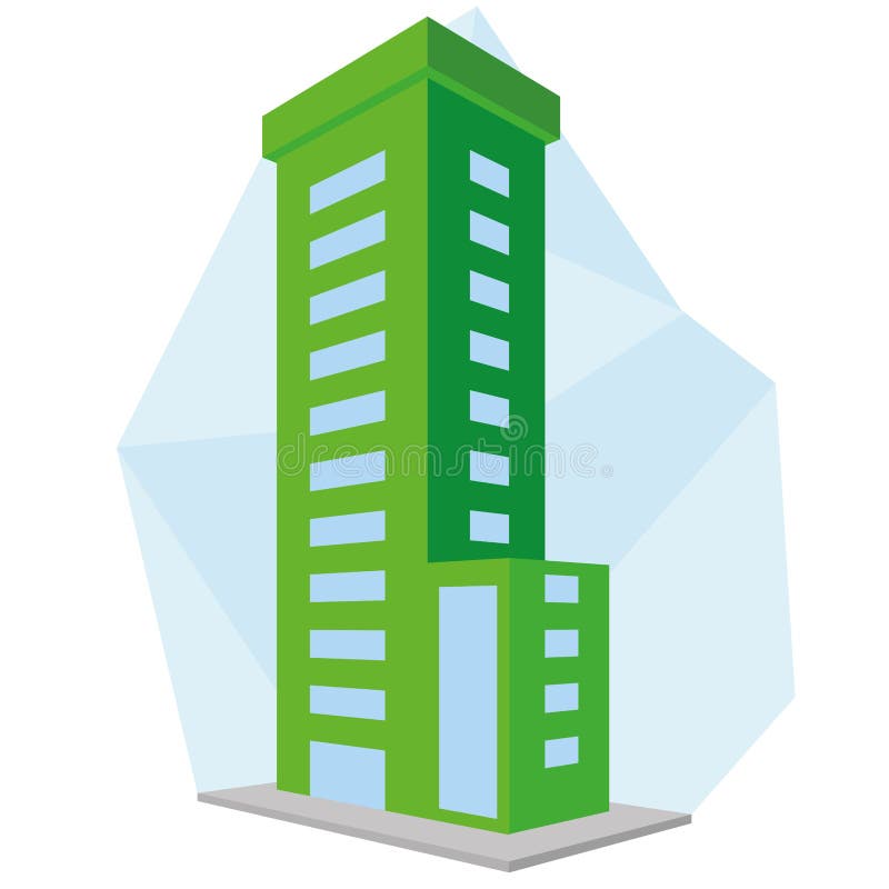 Editable Stylish Abstract Building Illustration Stock Vector ...