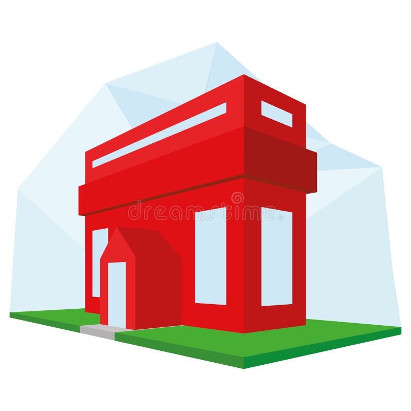 Editable Stylish Abstract Building Illustration Stock Vector ...