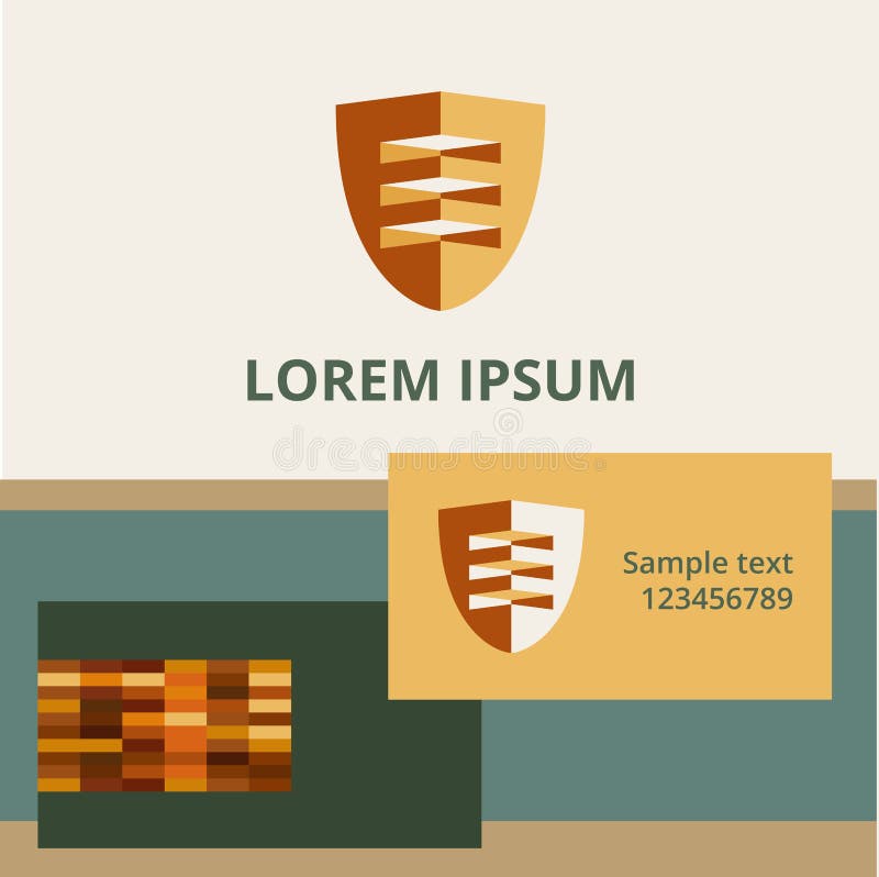 Editable Template Logo and Brand Elements. Shield Stock Vector ...