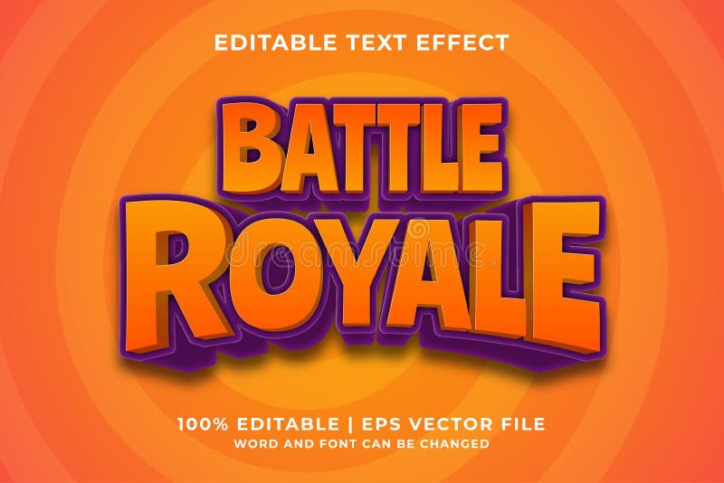 Editable Text Effect - Battle Royale 3d Template Style Premium Vector ...