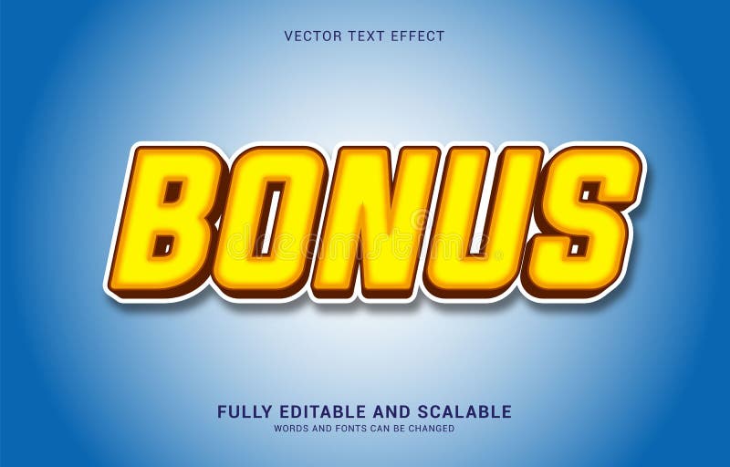 Bonus Text Effect Stock Illustrations – 261 Bonus Text Effect Stock ...