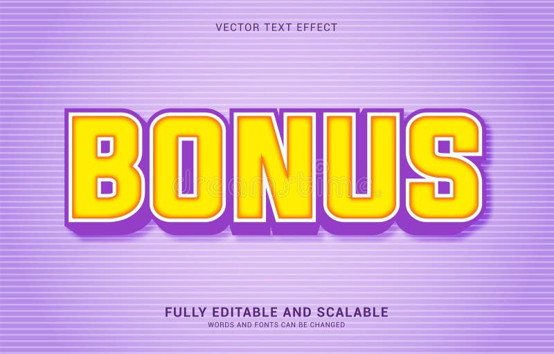 Bonus Text Effect Stock Illustrations – 261 Bonus Text Effect Stock ...