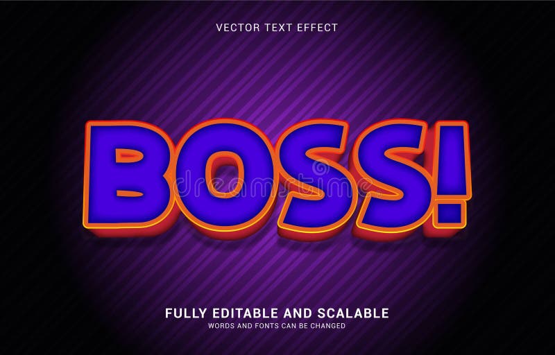 Boss Text Effect Stock Illustrations – 83 Boss Text Effect Stock ...