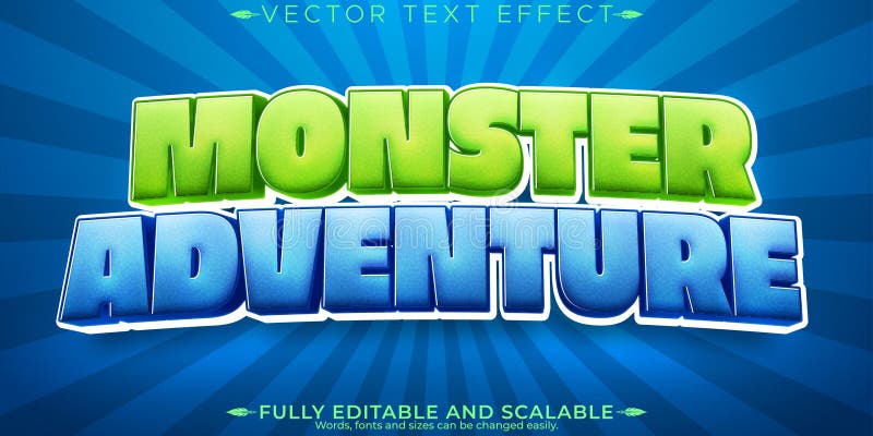 Editable Text Effect Cartoon, 3d Comic and Funny Font Style Stock ...