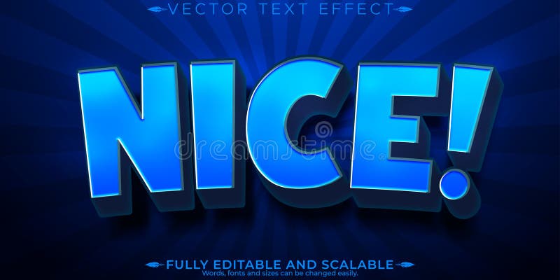 Editable Text Effect Cartoon, 3d Kids and Funny Font Style Stock Vector ...