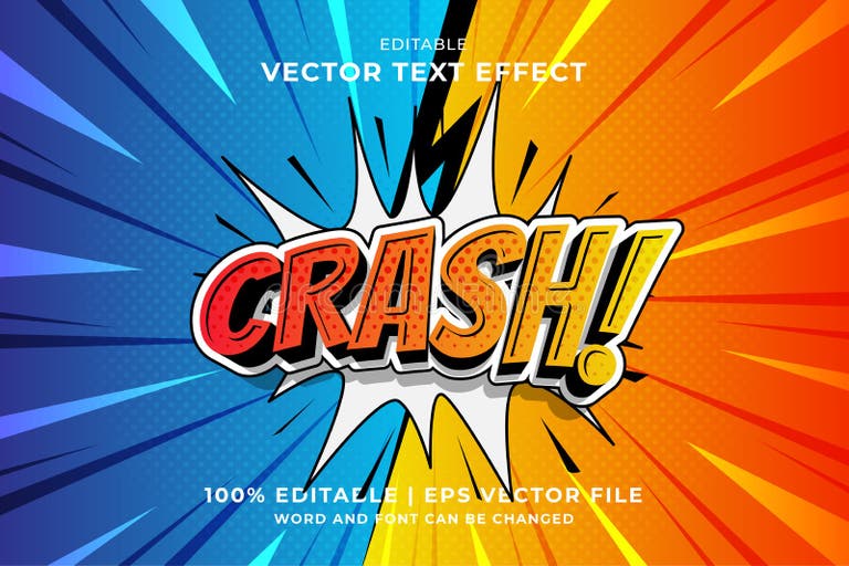 Editable Crash Text Stock Illustrations – 110 Editable Crash Text Stock ...