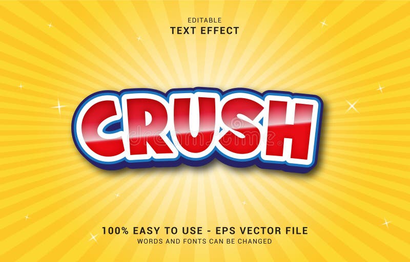 Crush Lettering Stock Illustrations – 351 Crush Lettering Stock ...