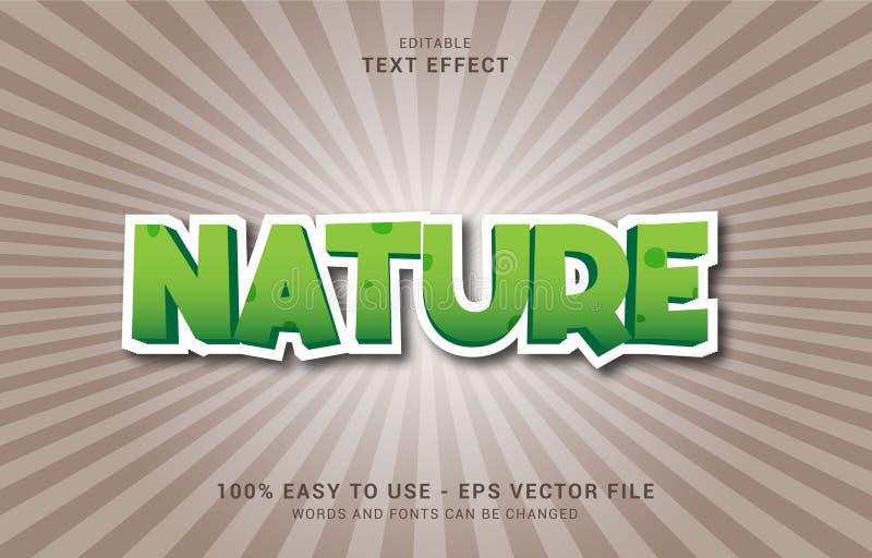 Nature title stock illustration. Illustration of text - 55152876