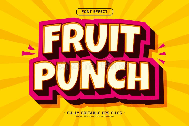 Editable Text Effect, 3d Pop-up Sticker Style Font Style Stock Vector ...