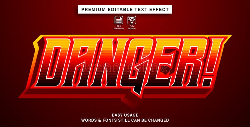 Editable Text Effect 3d Style Stock Vector Illustration Of Sign Number 255000405
