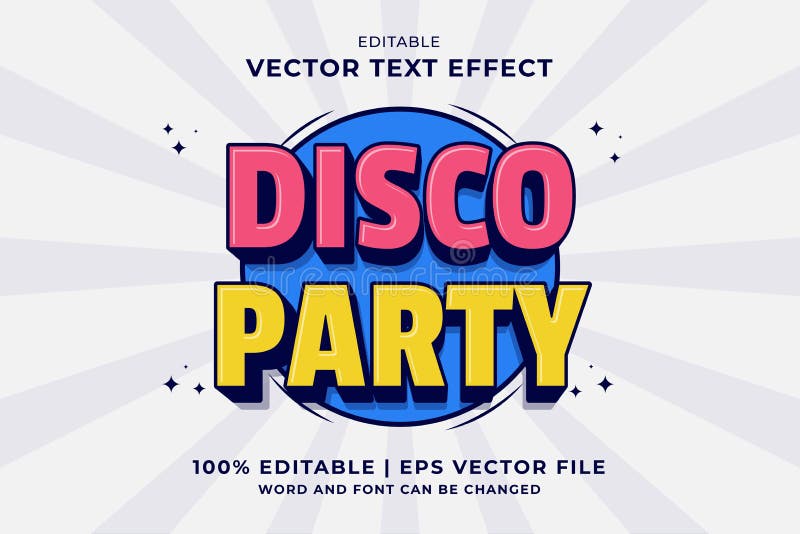 Editable Disco Font Stock Illustrations – 575 Editable Disco Font Stock ...
