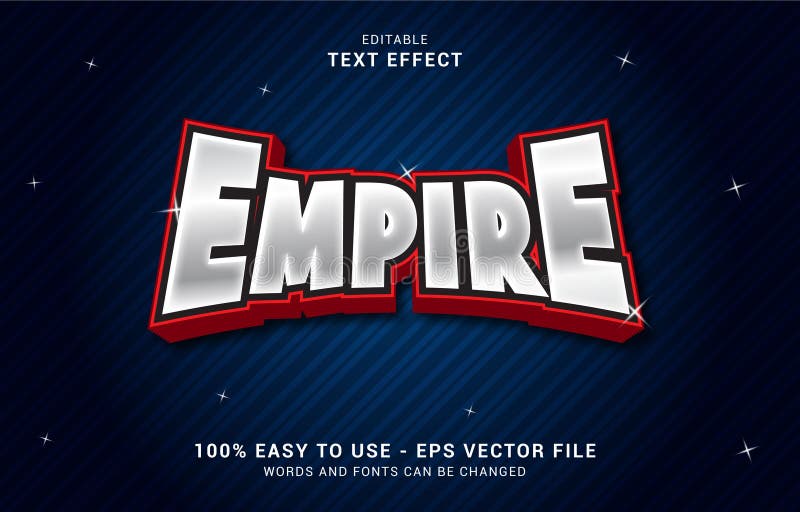 Editable Text Effect, Empire Style Stock Vector - Illustration of text ...