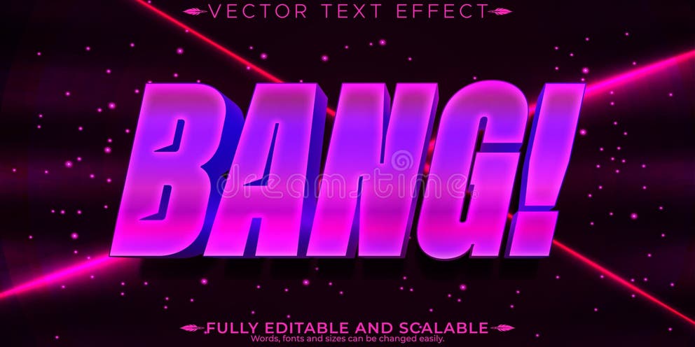 Bang Editable Text Effect, Editable Laser and Explosion Text Style ...