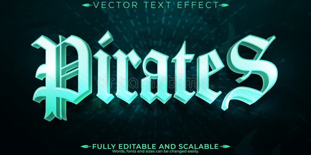 Captain Pirates Text Effect, Editable Ship and Adventure Text Style ...