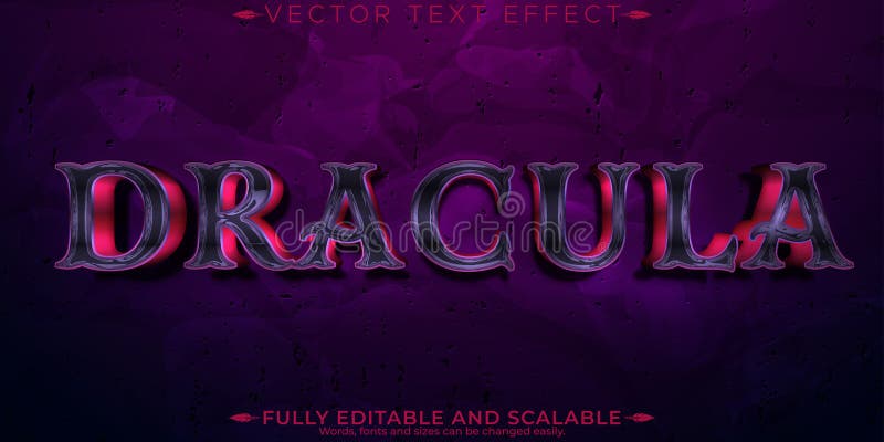 Vampire Blood Text Effect, Editable Red and Horror Text Style Stock ...