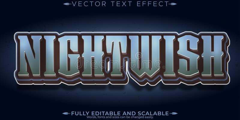 Nightwish Horror Text Effect, Editable Scary and Cursed Text Style ...