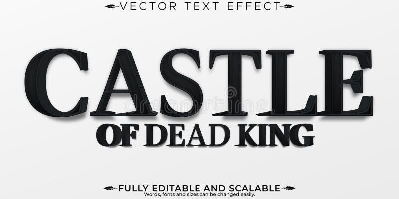 Castle Editable Text Effect, Editable Legend and Knight Text Style ...