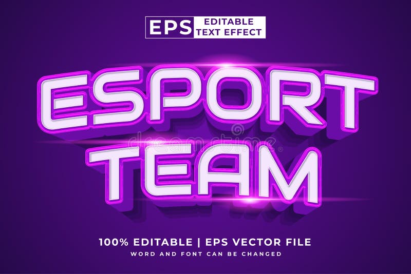 Team 3d Text Effect Editable Stock Illustrations – 156 Team 3d Text ...