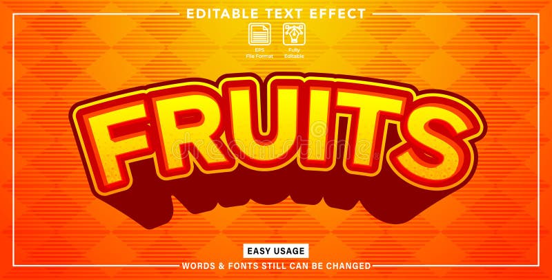 Effect Fruits Styles Stock Illustrations – 14 Effect Fruits Styles ...