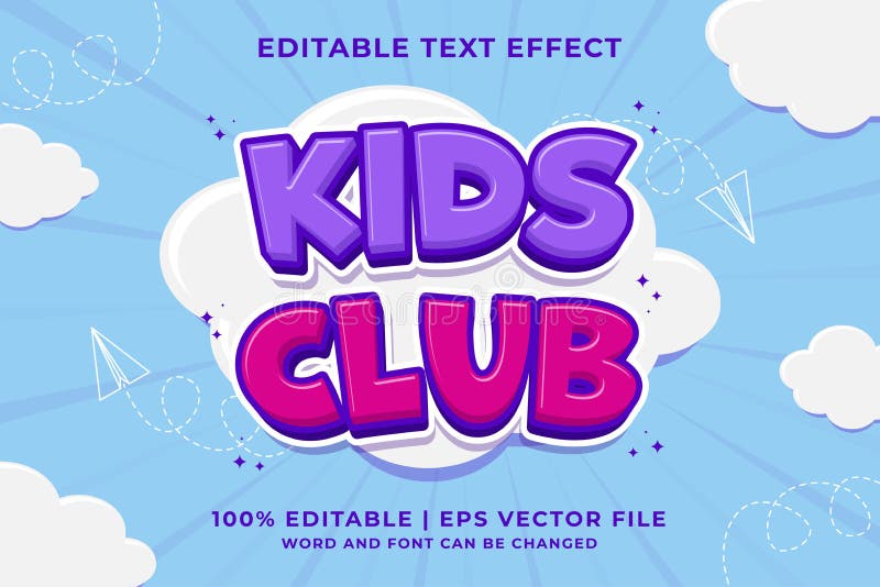 Club Word Kids Stock Illustrations – 215 Club Word Kids Stock ...