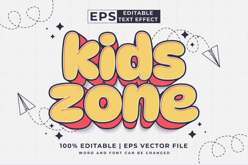Kid Zone Editable Text Stock Illustrations – 162 Kid Zone Editable Text ...