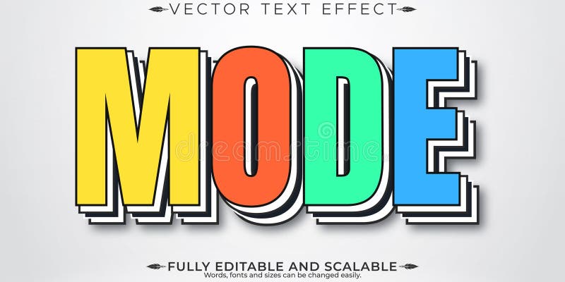 Editable Text Effect Modern, 3d Creative and Minimal Font Style Stock ...