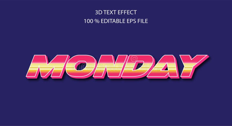 Monday 3d Template Style Premium Stock Illustrations – 11 Monday 3d ...